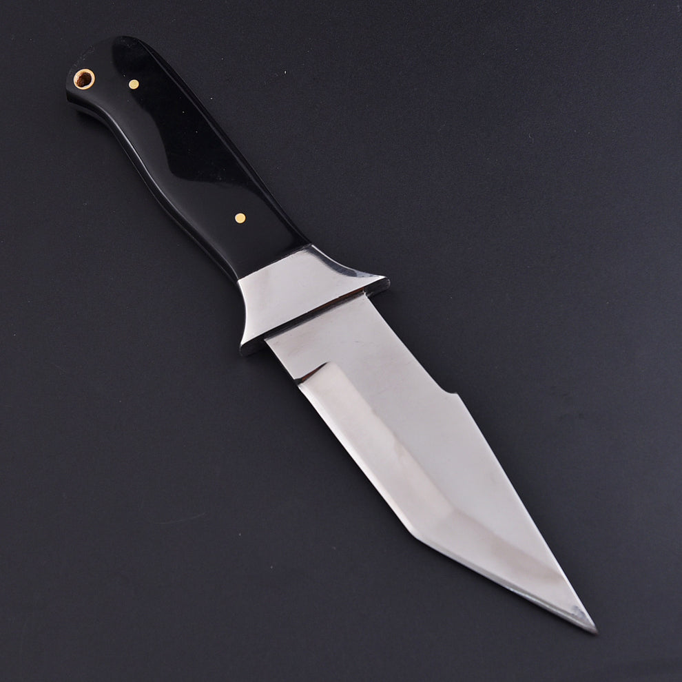 9” Hand Forged Carbon Steel Full Tang Skinner Knife - Resin Handle – AJ ...